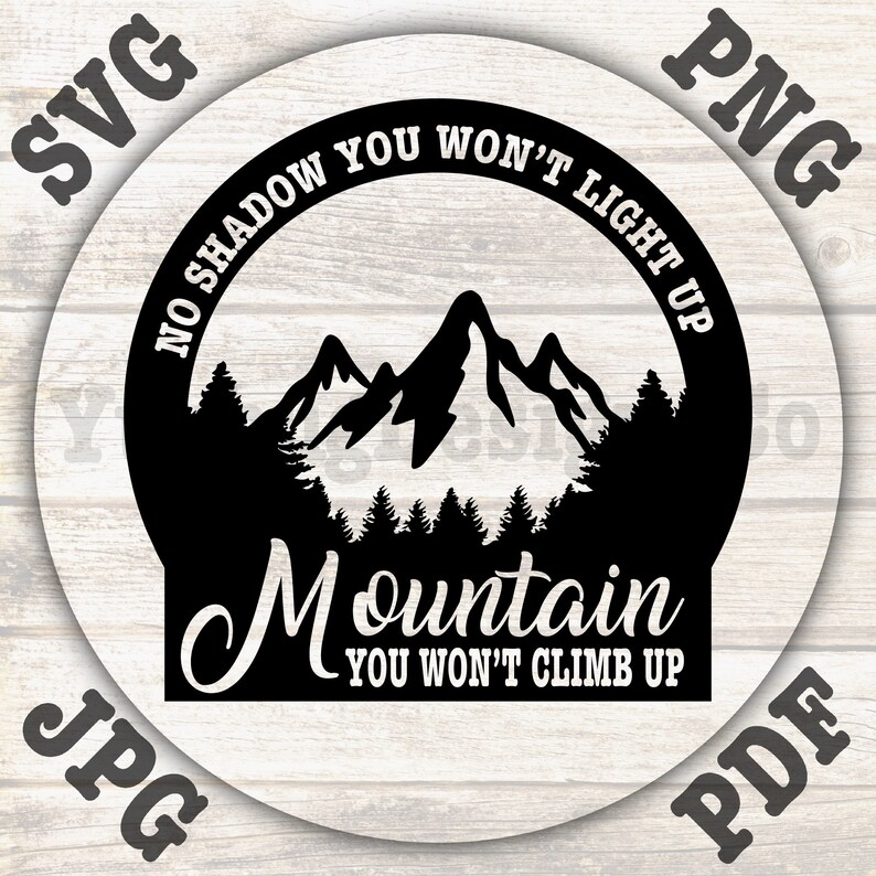 No Shadow You Won't Light up SVG, PNG, JPG, Pdfdigital Download File ...