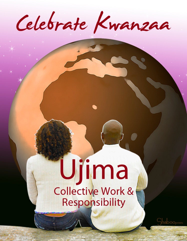Ujima (collective Responsibility): Unique Kwanzaa Holiday Card - Etsy