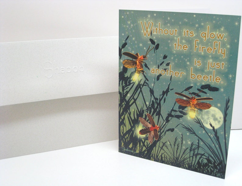 Firefly Inspirational Thinking of You Greeting Card - Etsy