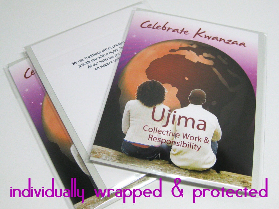 Ujima (collective Responsibility): Unique Kwanzaa Holiday Card - Etsy
