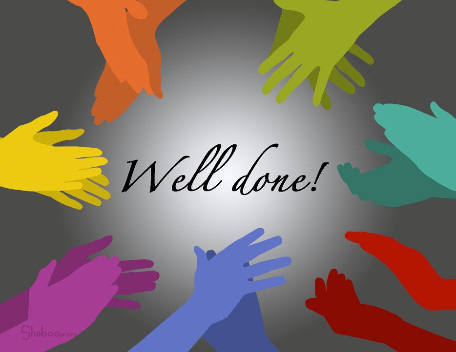 Congratulations Card Clapping Applause - Etsy