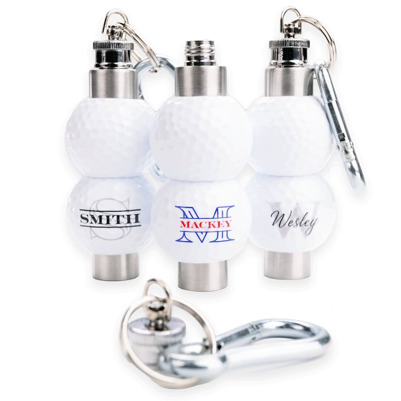 Monogram Golf Flask Made From Real Golf Balls, Golf Gifts for Men ...