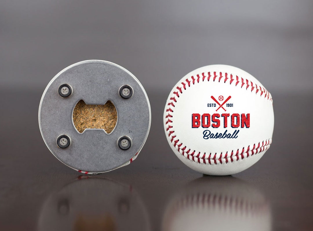 Boston | Bottle Opener Made From a Real Baseball | Boston Baseball ...