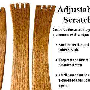 Curved Back Scratcher Wooden Gift Straight Walnut Handle Bentwood Gift ...