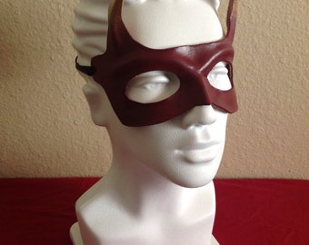 Handmade Leather ASU Sun Devil Mask-Maroon | Etsy