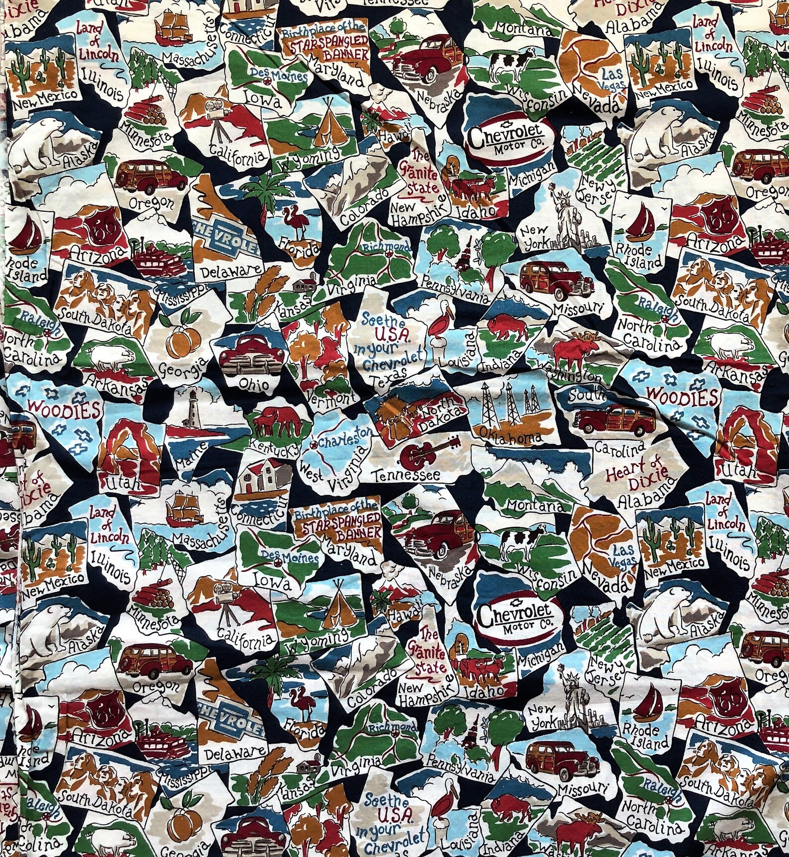 Camper Style Fabric Camper Travel Fabric Van Life Fabric - Etsy
