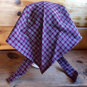 Triangle Headscarf, Adult Headband Kerchief, Hair Covering, Cotton ...