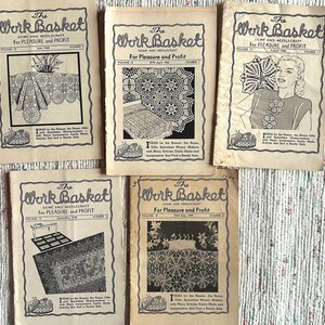 Vintage Workbasket Magazines 5-issue Bundle: Needlework & Crafting ...
