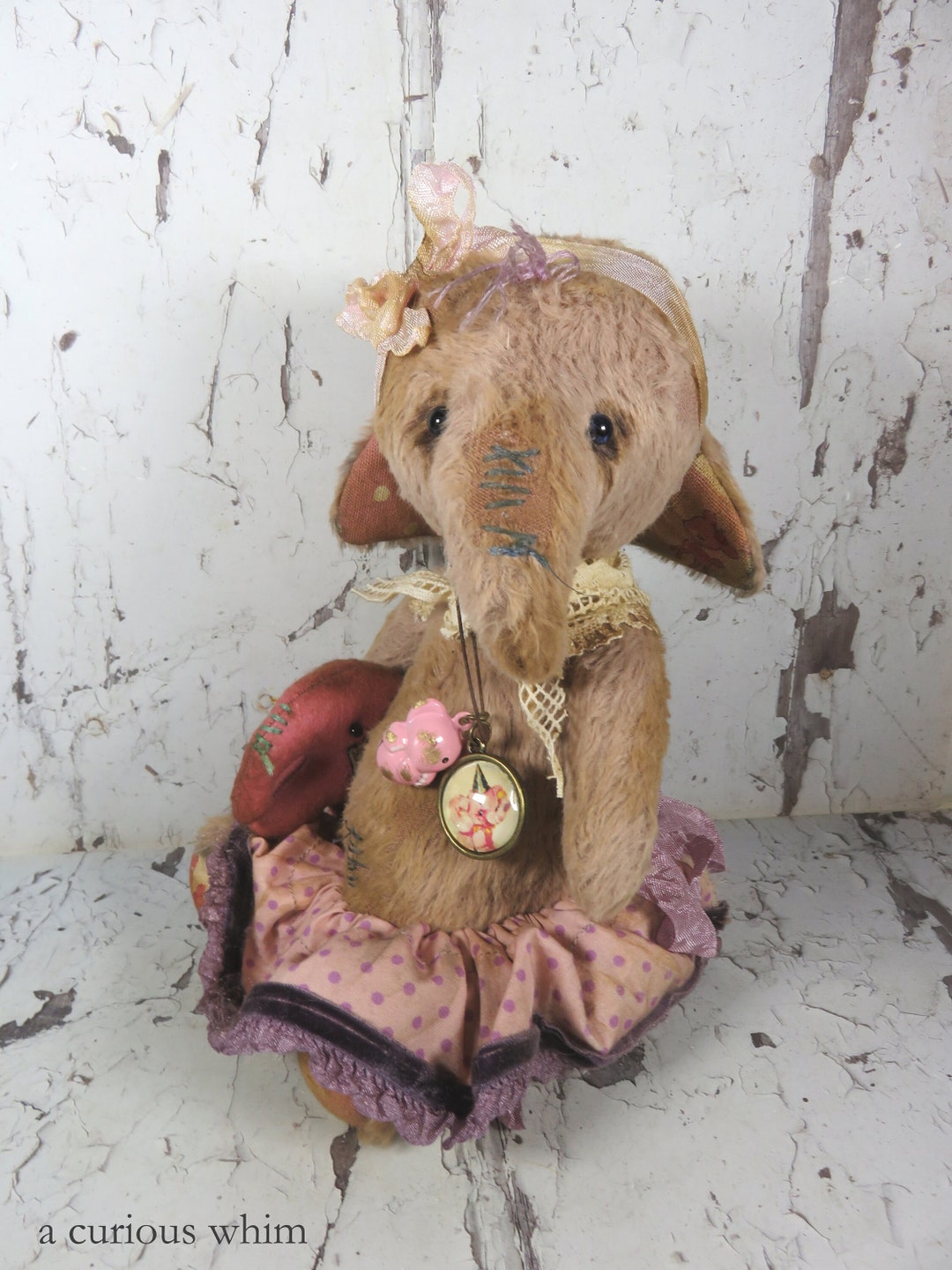 Circus Elephant Teddy, Artist Bear, 9 Inches, Handmade in UK - Etsy