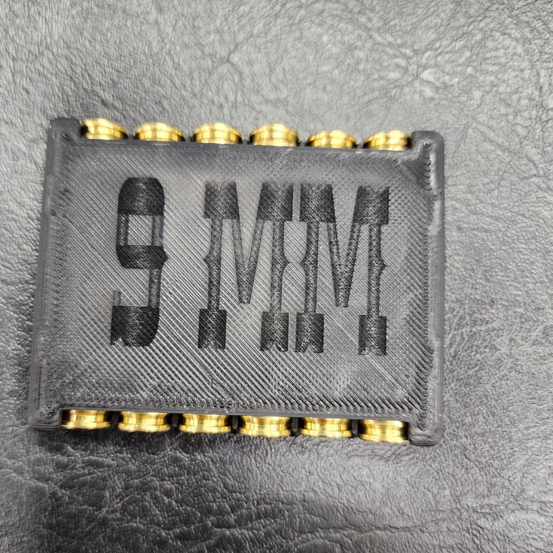 Shell Holder for 9mm EDC Pocket Carry. Holds Twelve 9mm Shells in a ...