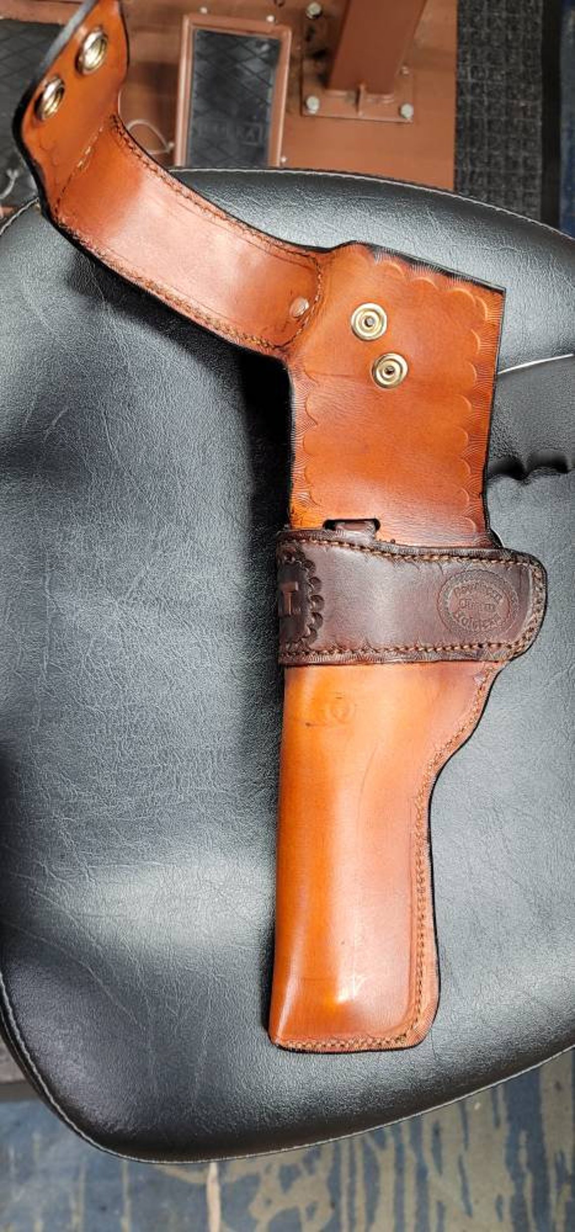 Custom Holster for Colt Anaconda Finished in Saddle Tan and - Etsy