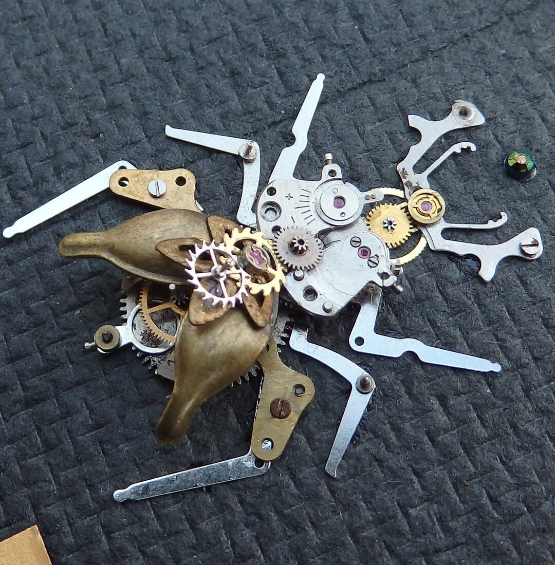 Handmade Entomology Clockwork Bug Art. Beautiful Watch Part Bee ...