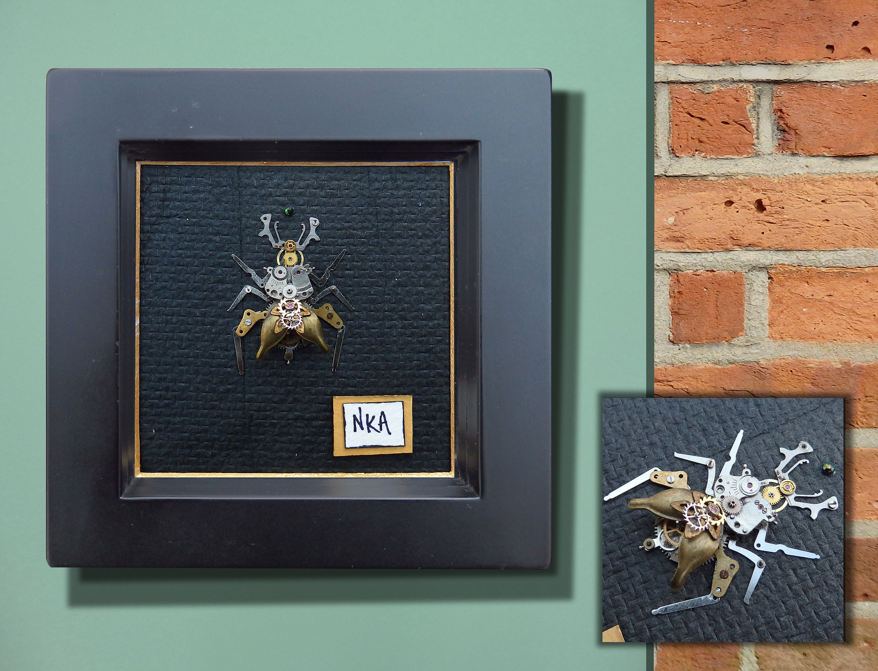 Handmade Entomology Clockwork Bug Art. Beautiful Watch Part Bee ...