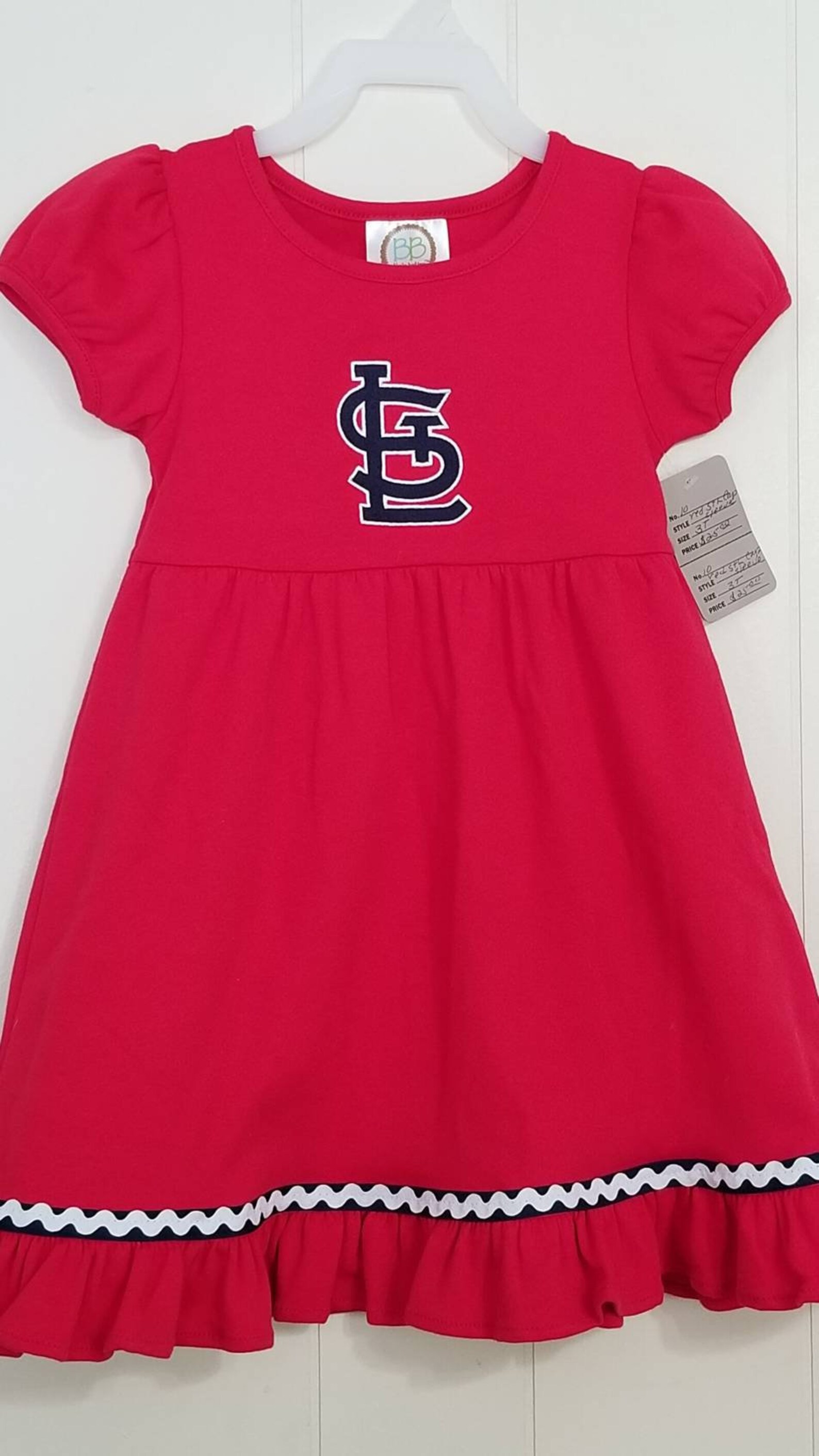 STL Cap Sleeve Dress Great for Cardinals Fans in Red - Etsy