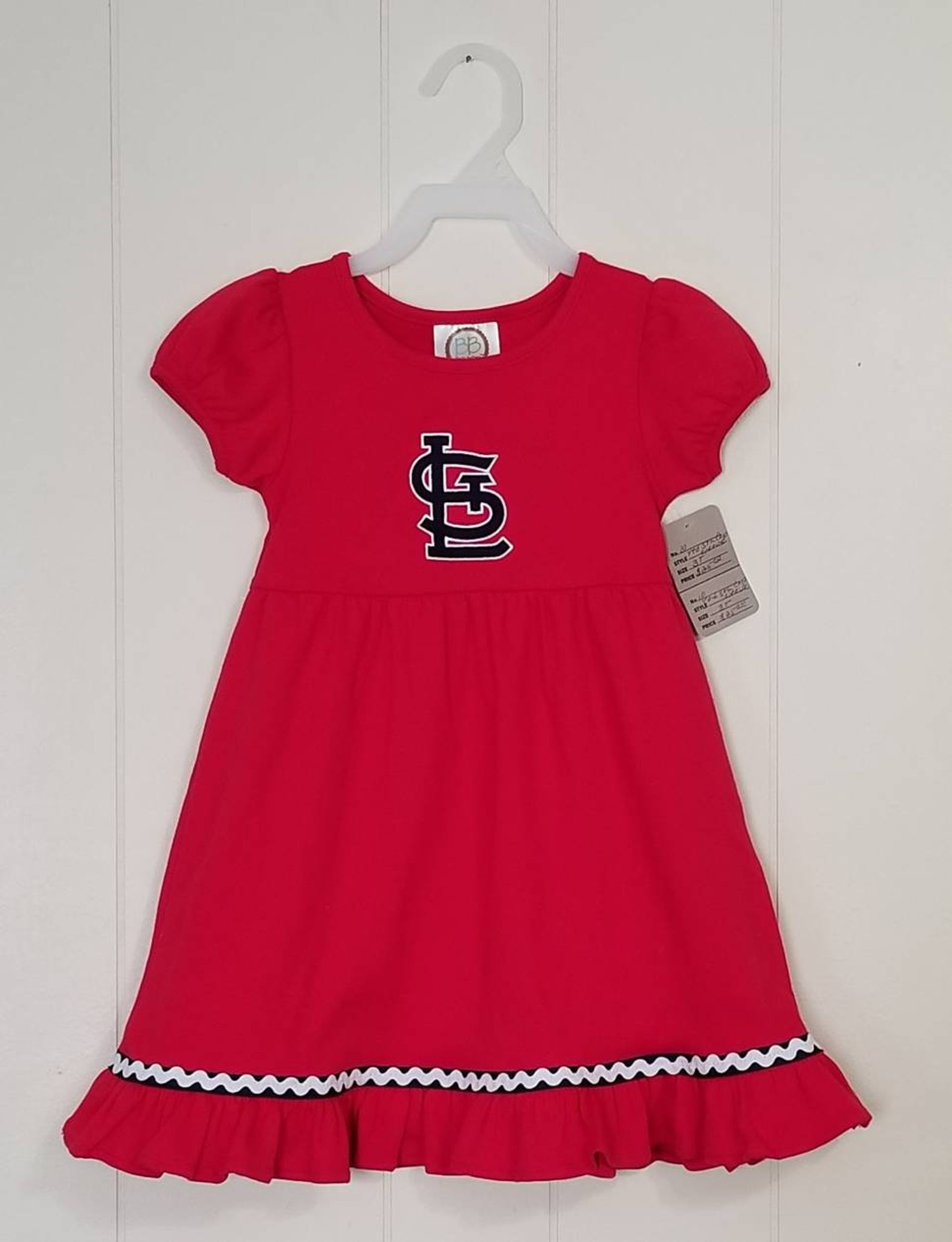 STL Cap Sleeve Dress Great for Cardinals Fans in Red | Etsy