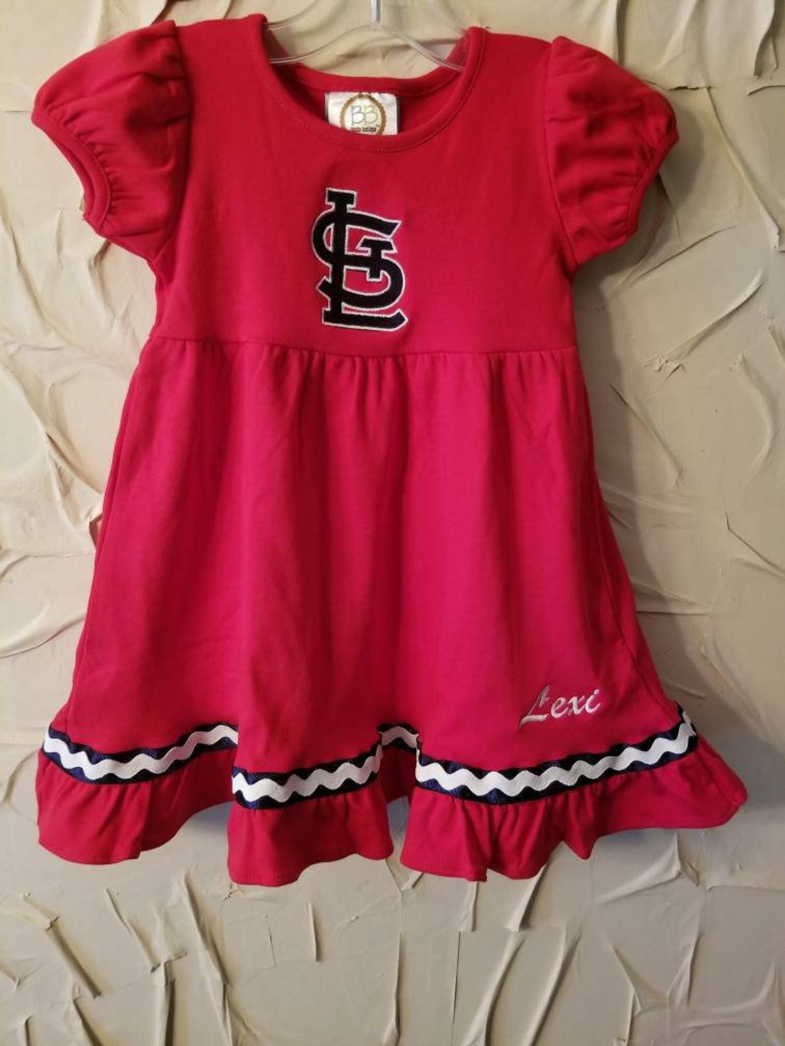 STL Cap Sleeve Dress Great for Cardinals Fans in Red - Etsy