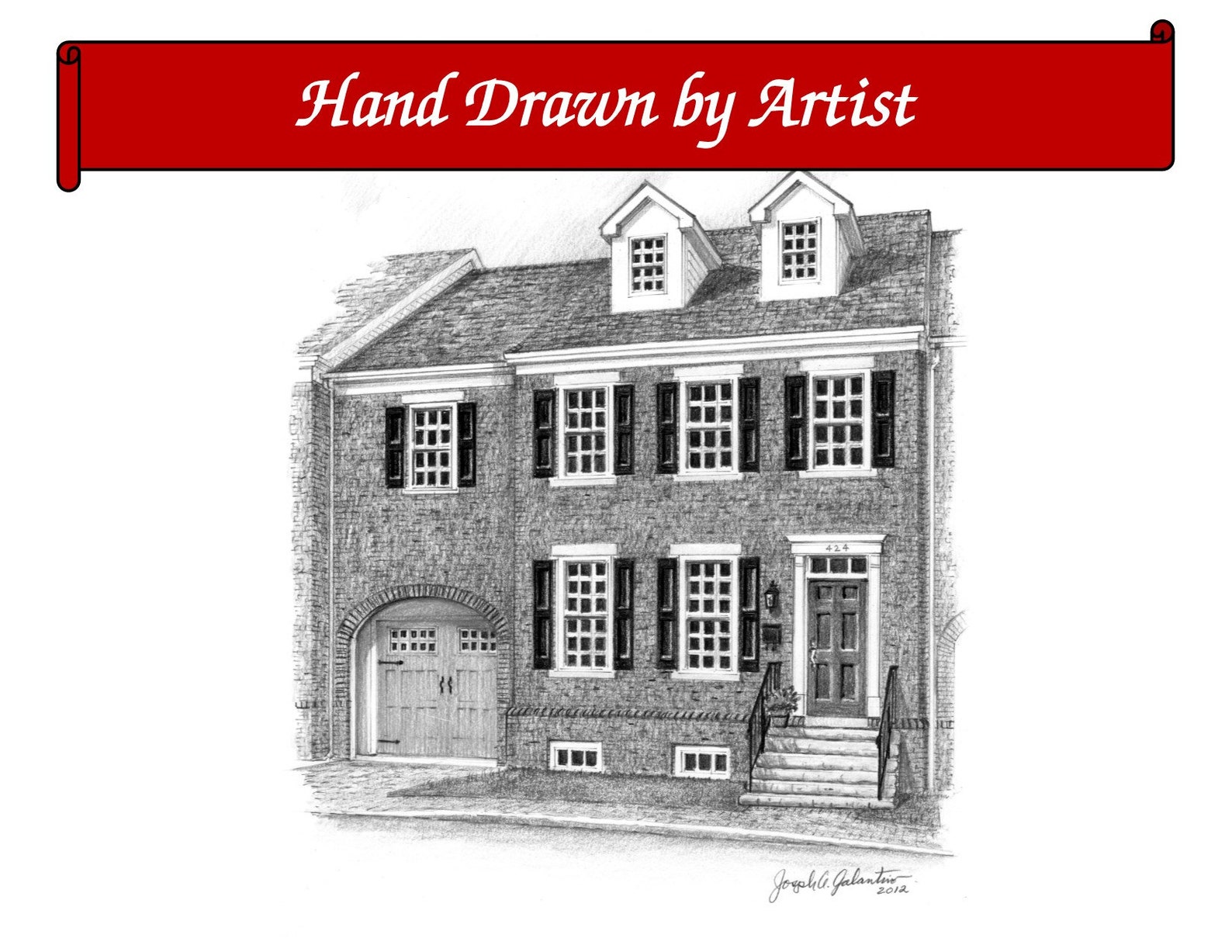 Custom Home Portrait Hand Drawn Original House Sketch Home - Etsy