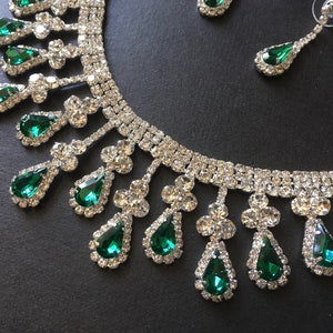 Emerald Jewelry Set, Birthstone Necklace, Wedding Set, Grandma Gift for ...