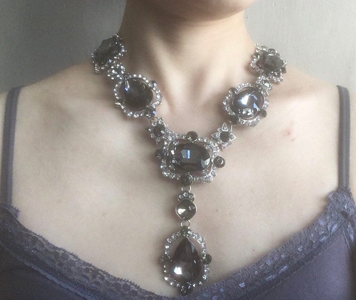 Gothic Necklace Wedding Bridal Necklace Wedding Jewelry - Etsy