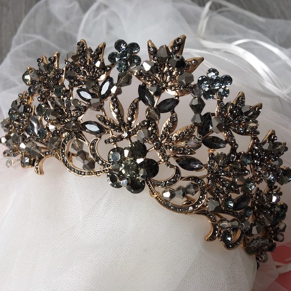 Black Wedding Headpiece - Etsy