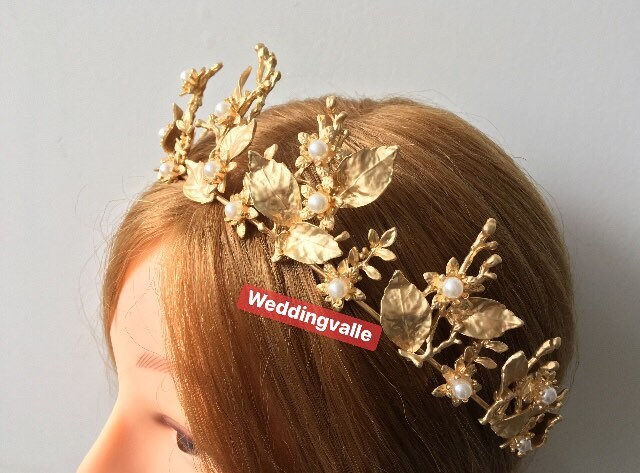 Romantic Crown Wedding Headpiece Bridal Crown Pearl Crown | Etsy