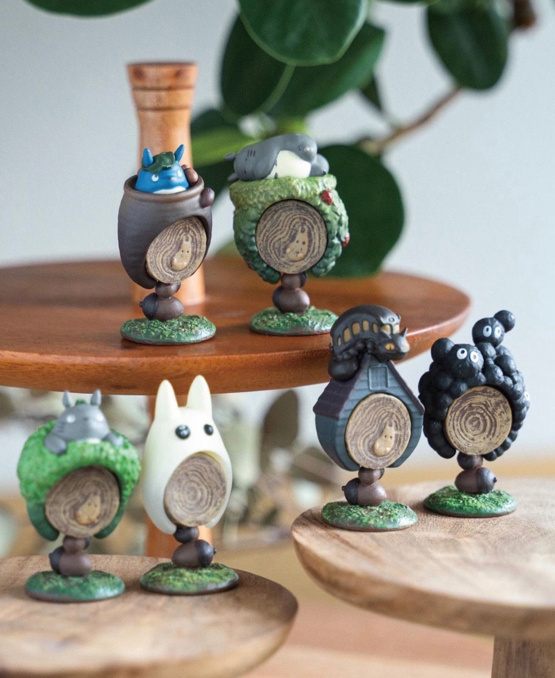 My Neighbor Totoro Original Ghibli Studio Cute Figure RING SET, Replica ...