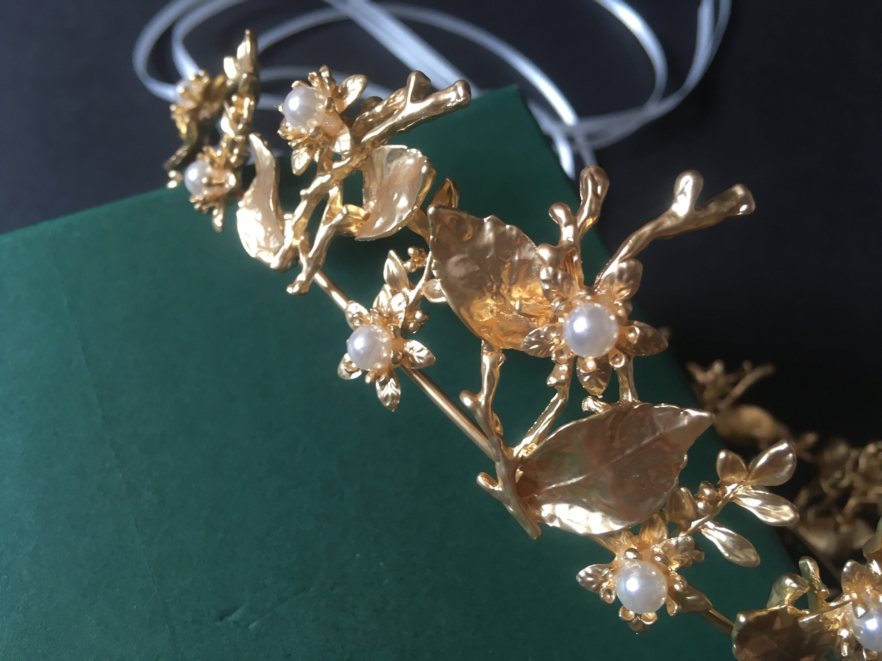 Romantic Crown Wedding Headpiece Bridal Crown Pearl Crown | Etsy