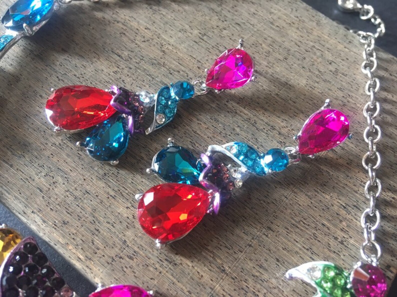 Colorful Jewelry Floral Necklace Wedding Necklace - Etsy