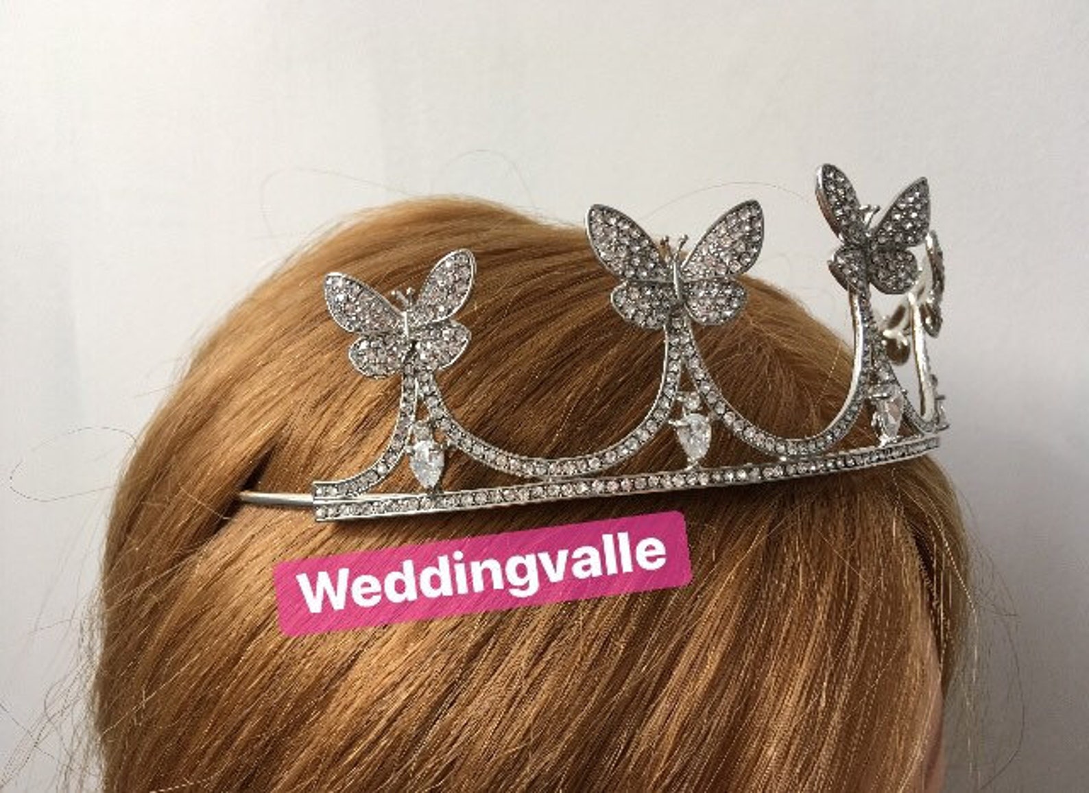 Butterfly Crown Bridal Crown Rhinestone Crown Crystal | Etsy