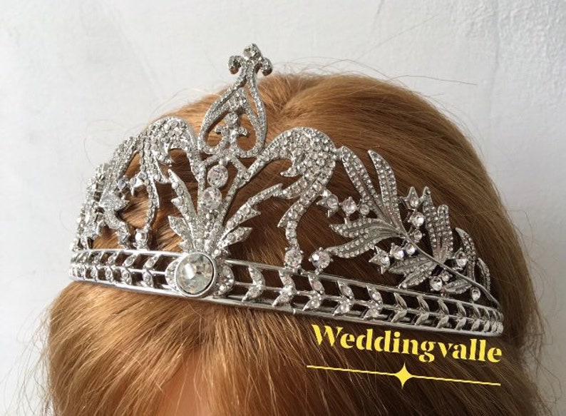 Victorian Crown Crystal Bridal Full Crown Wedding Crown - Etsy