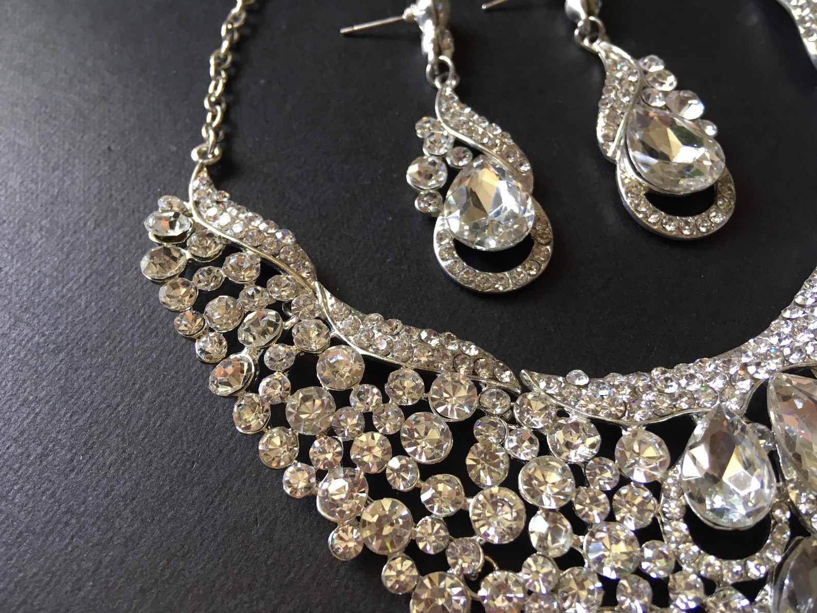Victorian Necklace Wedding Necklace Jewelry Set Bridal - Etsy