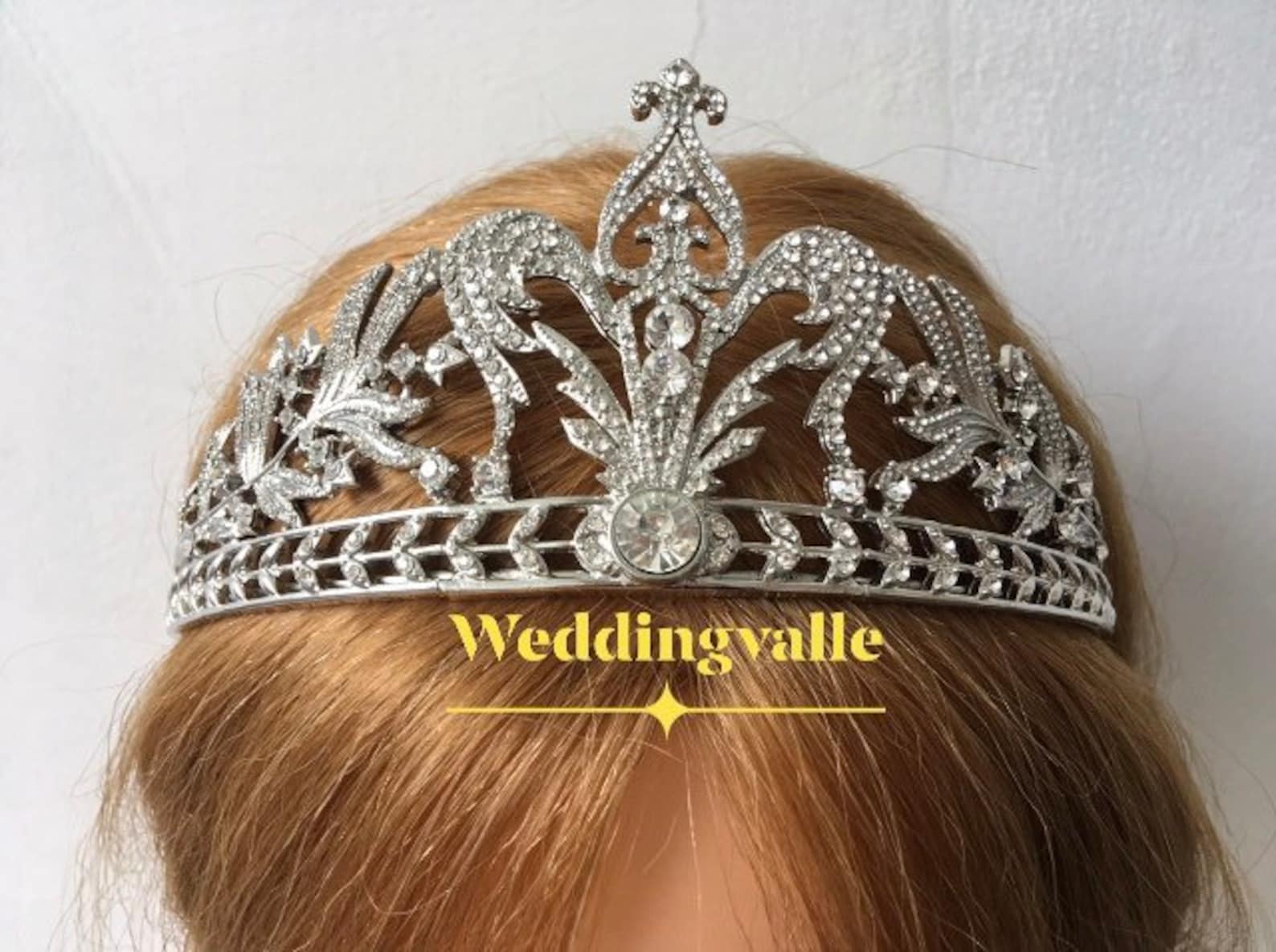 Victorian Crown Crystal Bridal Full Crown Wedding Crown - Etsy
