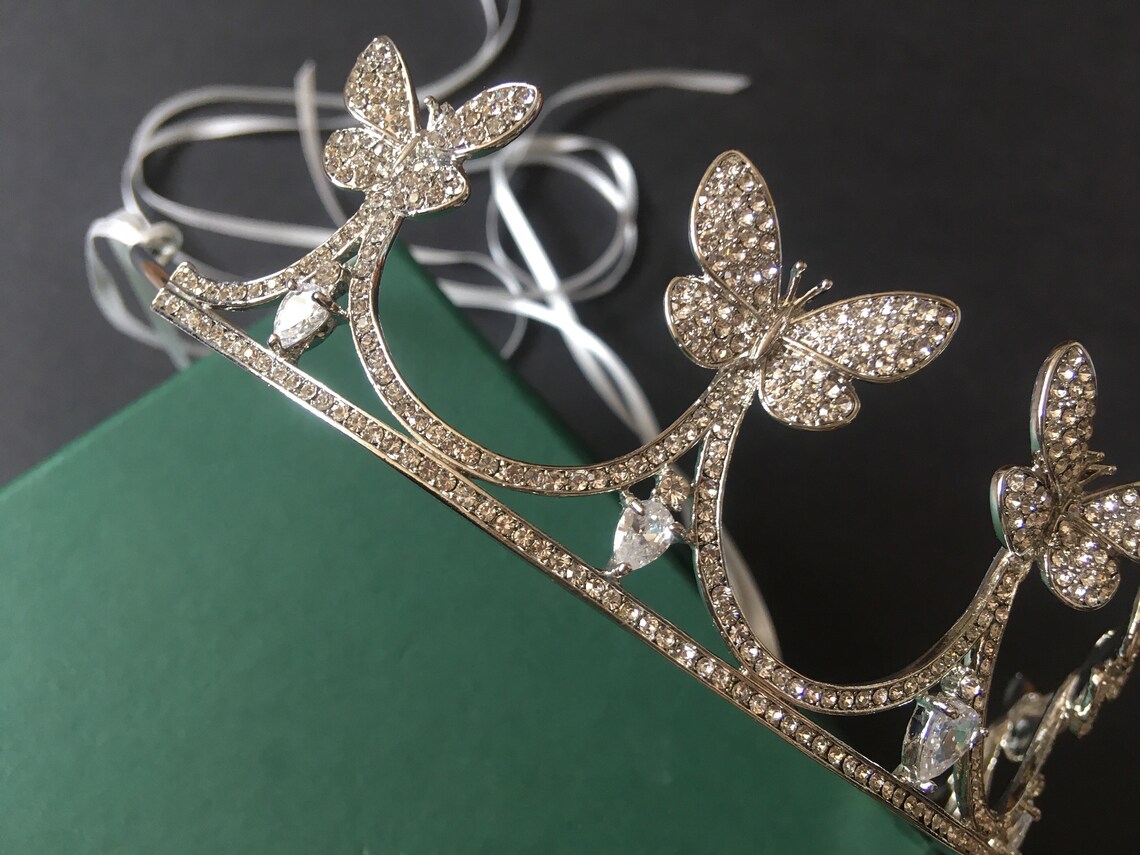 Butterfly Crown Bridal Crown Rhinestone Crown Crystal | Etsy
