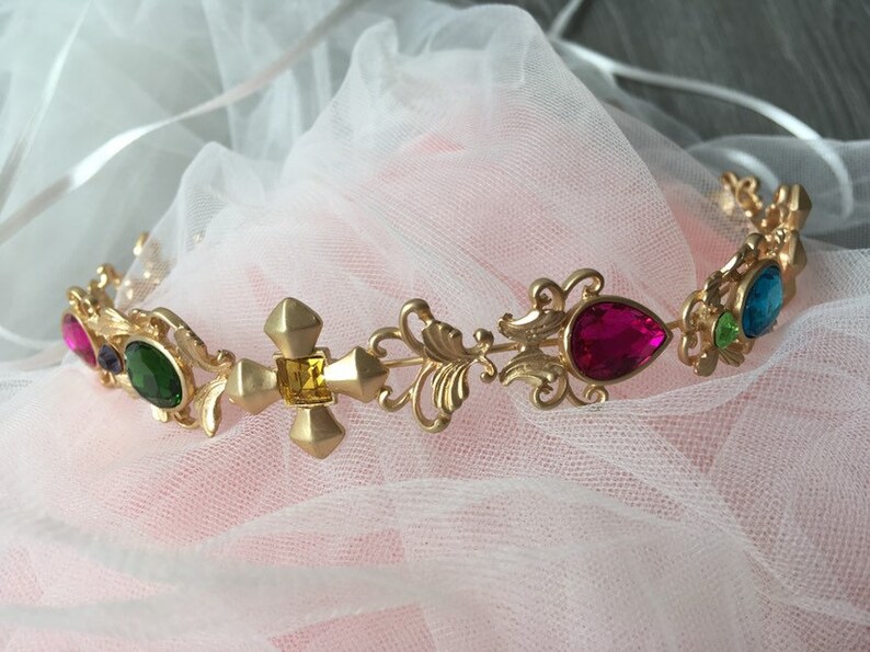 Gold tiara wedding bridal headpiece Victorian tiara | Etsy