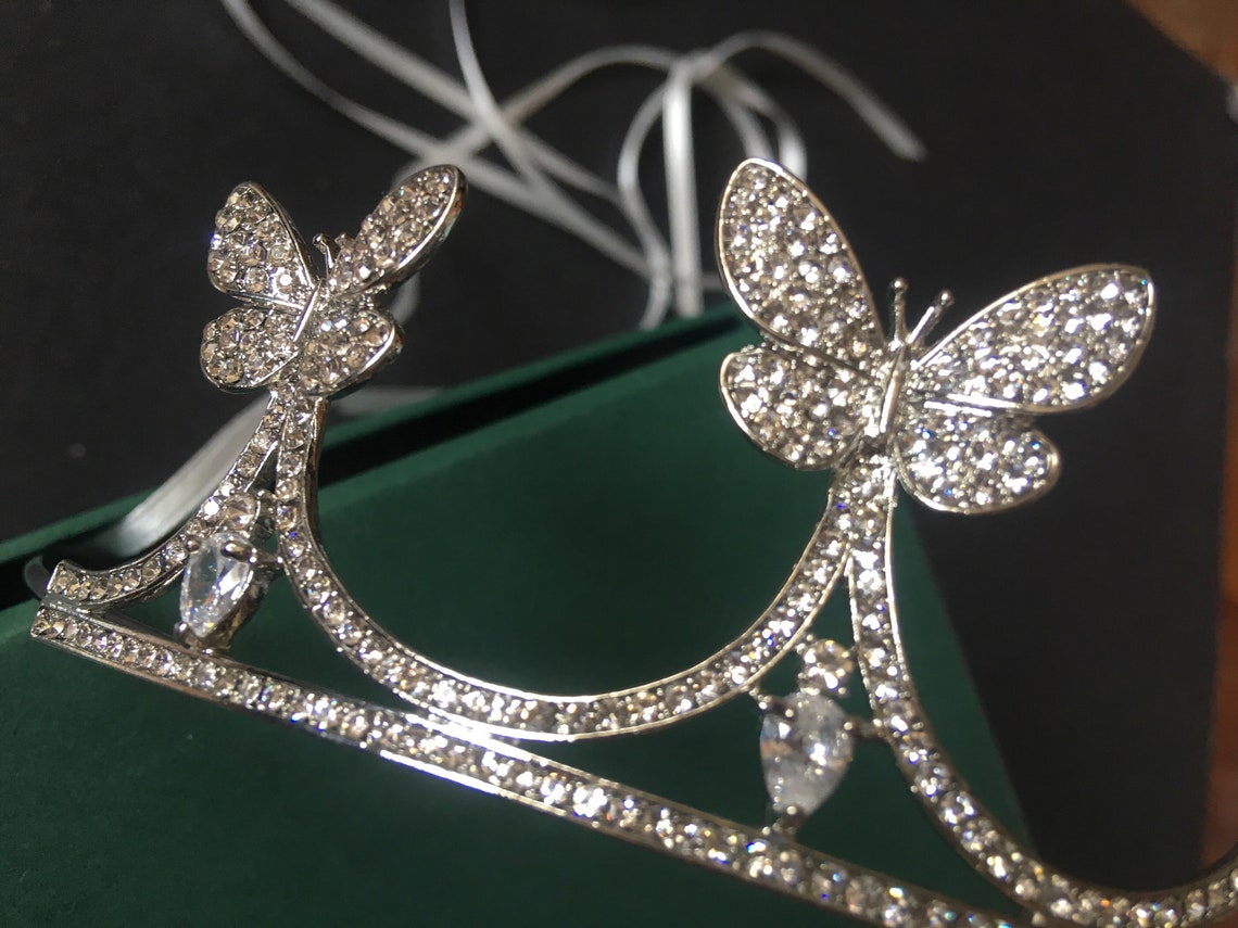 Butterfly Crown Bridal Crown Rhinestone Crown Crystal | Etsy
