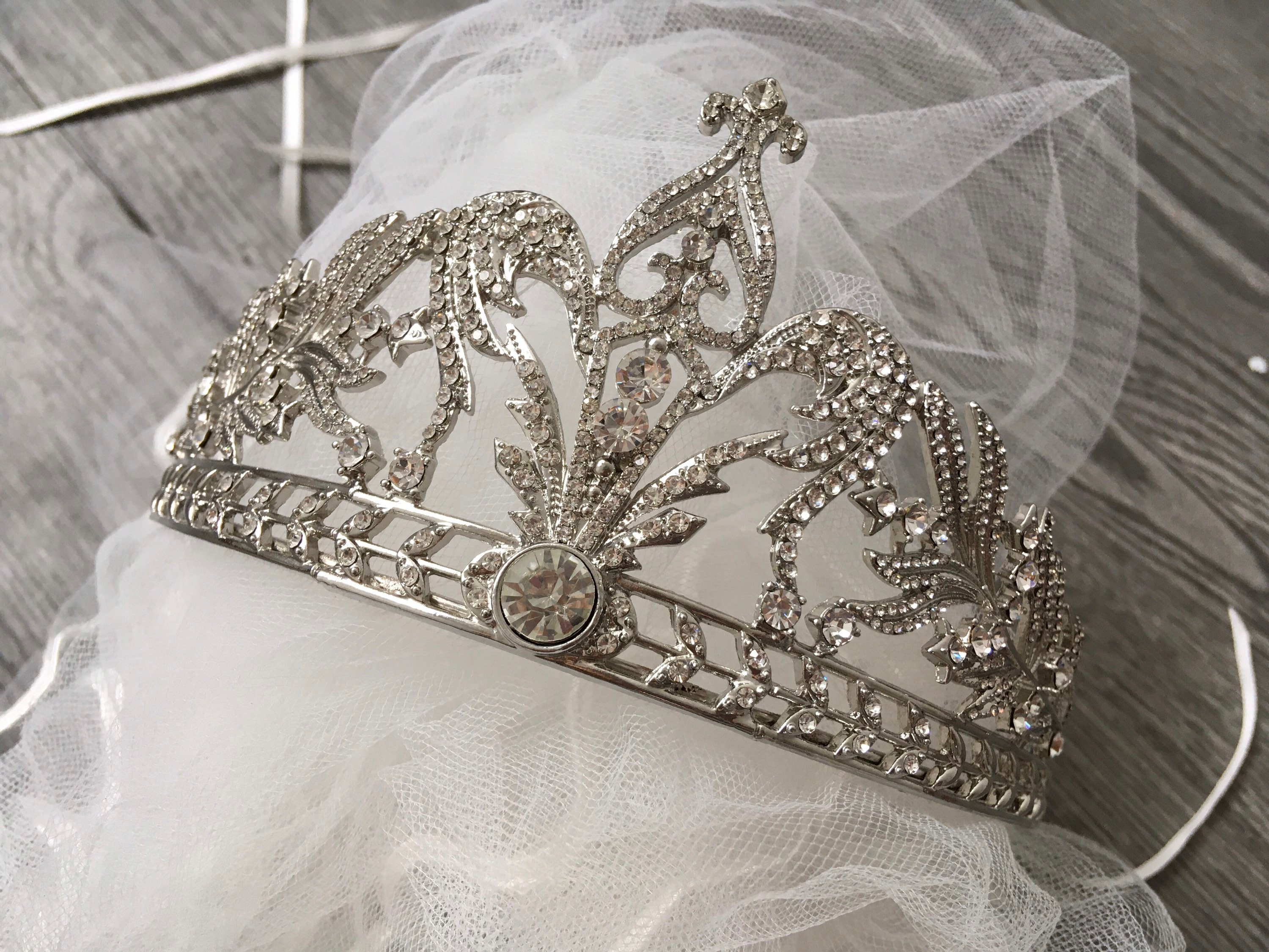 Victorian Crown Crystal Bridal Full Crown Wedding Crown - Etsy