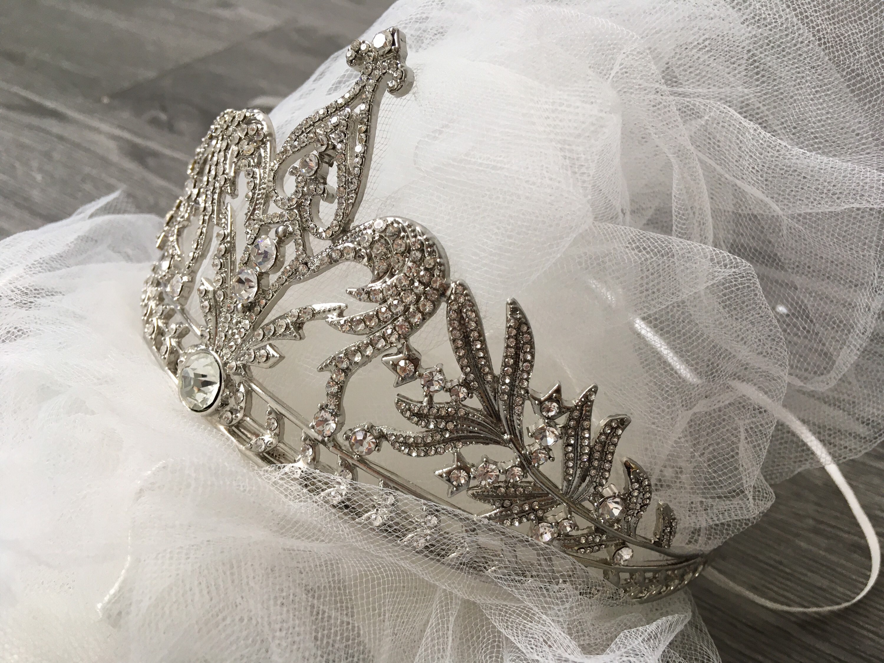 Victorian Crown Crystal Bridal Full Crown Wedding Crown - Etsy