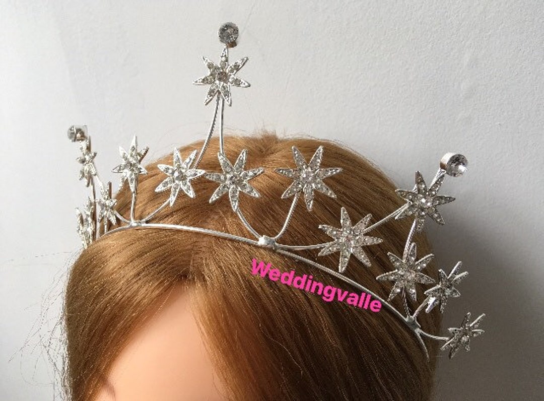 SALE Stars Wedding Bridal Crown, Wedding Headpiece, Rhinestone Crystals ...