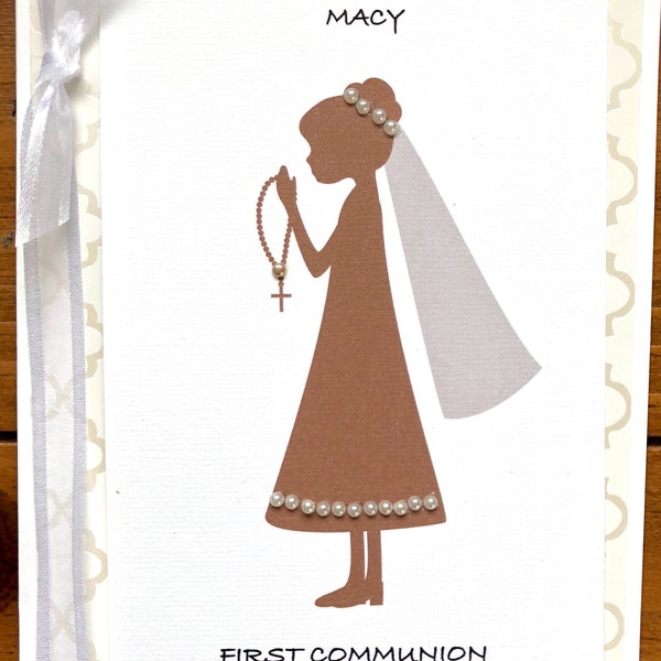 First Communion Silhouette - Etsy