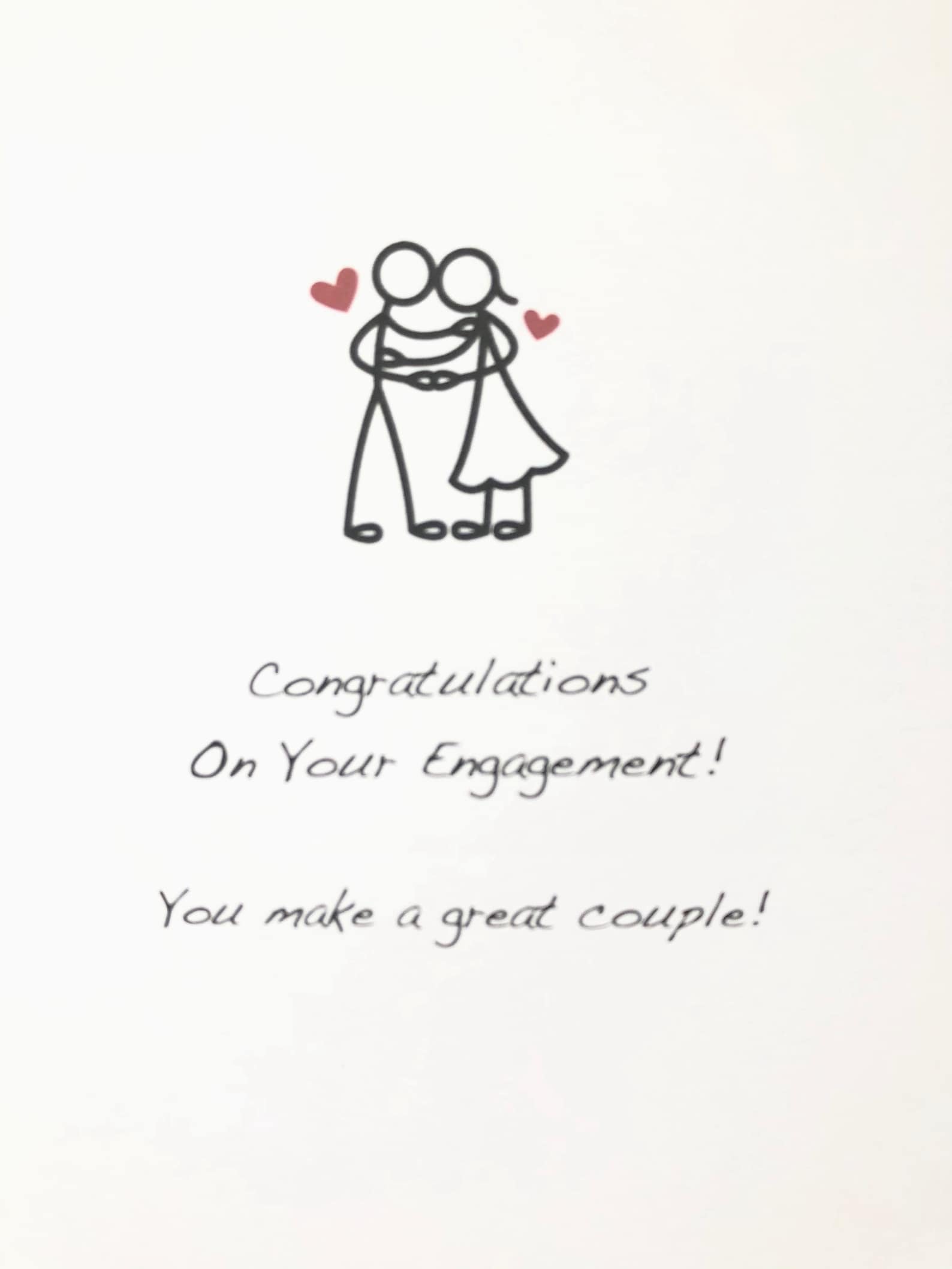 Engagement Congratulations Cute Card-Personalized With | Etsy