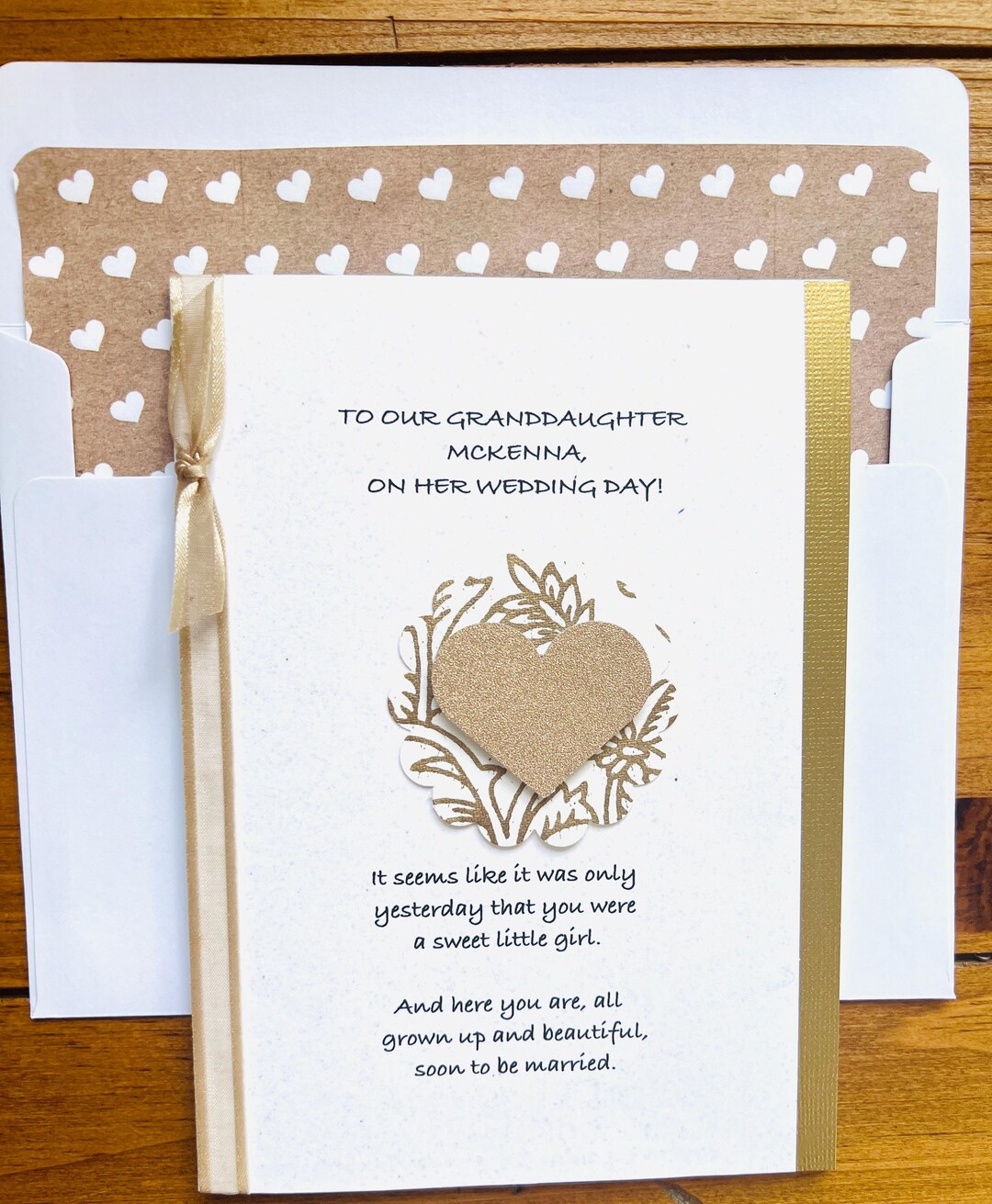 Wedding Card-personalized for Daughter-granddaughter-niece-goddaughter ...