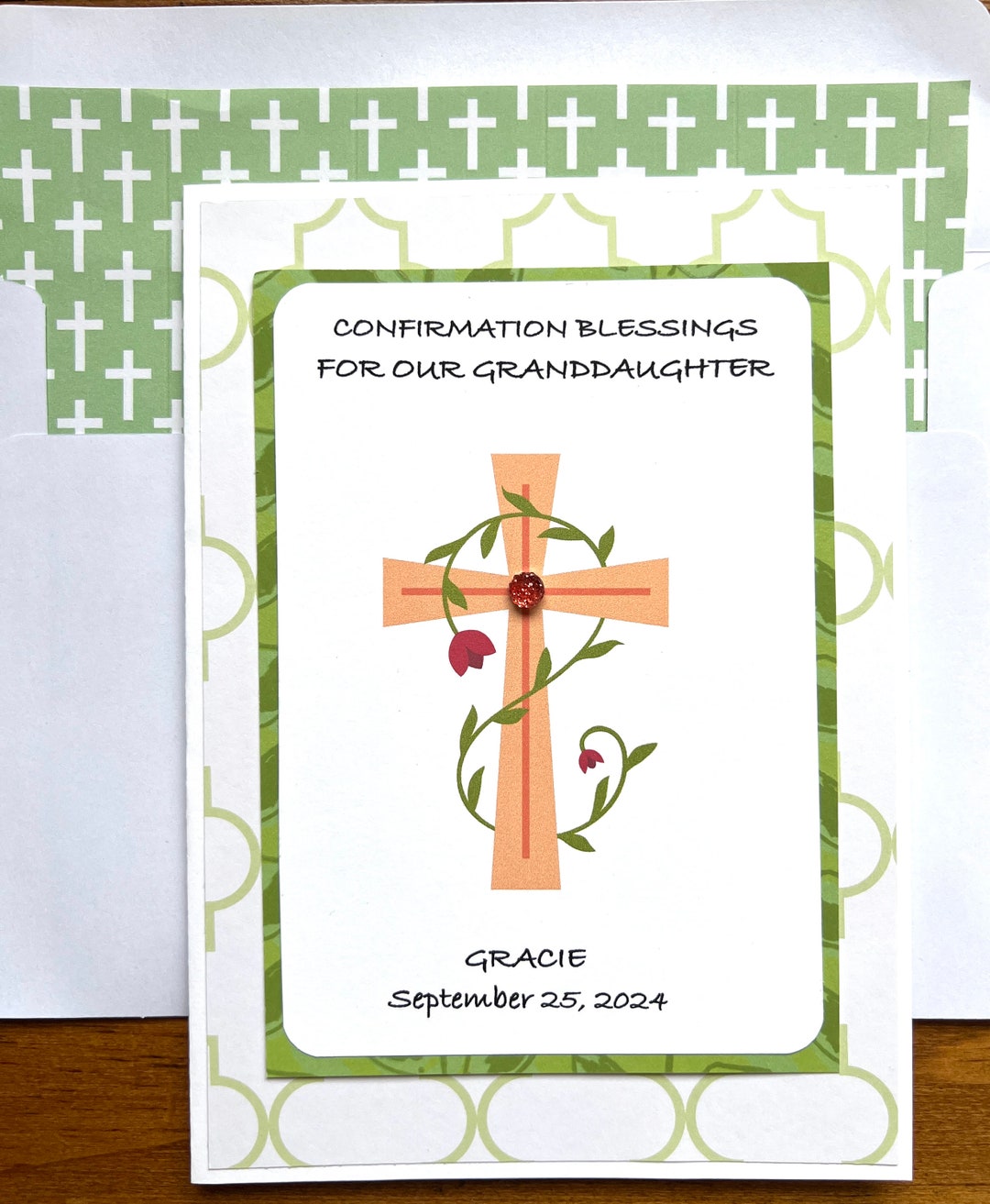 Confirmation Card for Girl-personalized-daughter-granddaughter ...