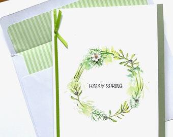 Happy Spring Card | Etsy
