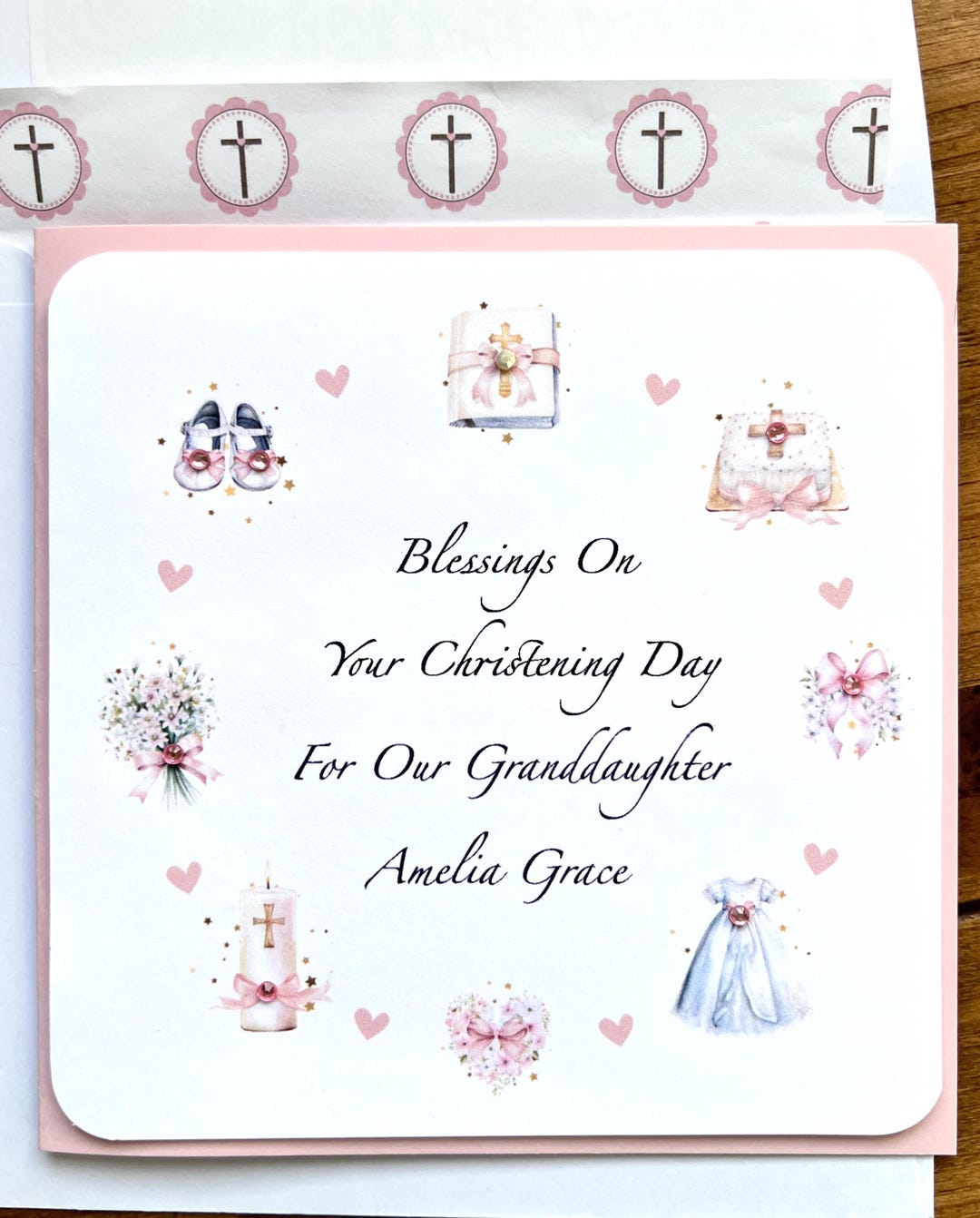 Christening/baptism Girl Card-daughter-granddaughter-goddaughter-niece ...