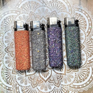 Halloween Color Glitter Lighters, Glam Lighter Set, Fun Disposable ...