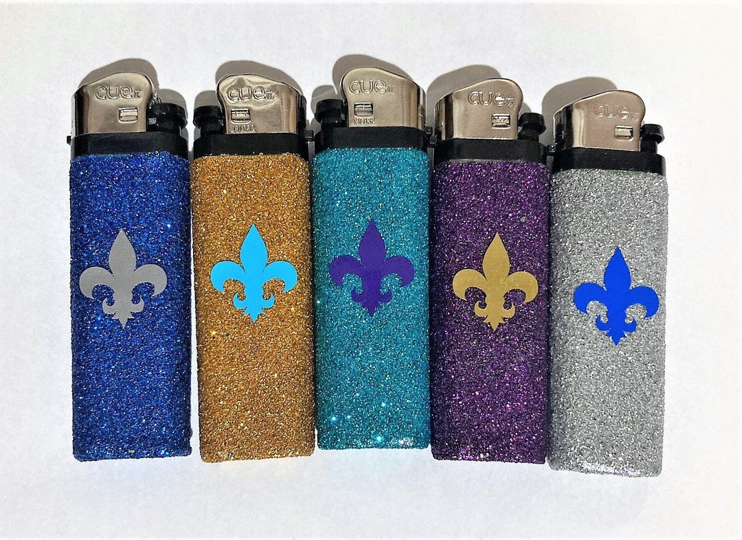 Fleur De Lis Lighters, Custom Decorated Lighters, Mardi Gras Favors ...