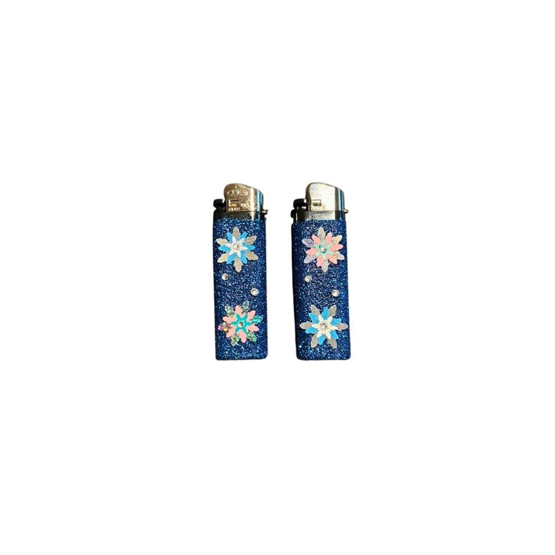 Snowflake Lighter Set, Frozen Glitter Lighters, Winter Party Favor, Fun ...