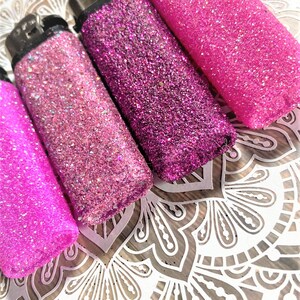 Bestselling Pink Glitter Decorated Disposable Lighters, Novelty Candle ...