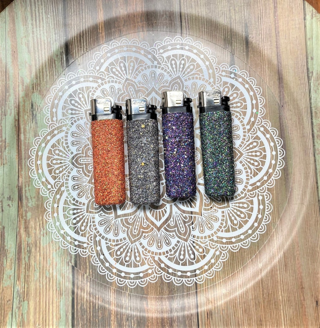 Halloween Color Glitter Lighters, Glam Lighter Set, Fun Disposable ...