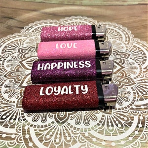 Positive Affirmation Lighters, Good Vibes Glitter Set, Daily ...
